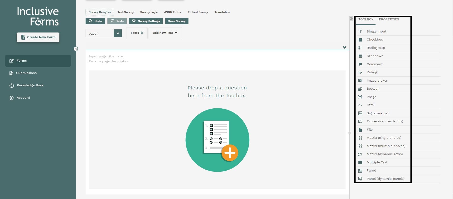 Tool Box – Inclusive Forms
